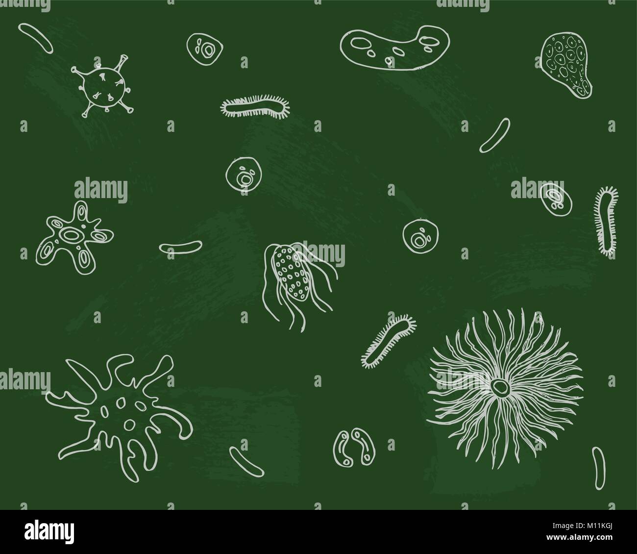 Microbi disegno Immagini Vettoriali Stock - Alamy