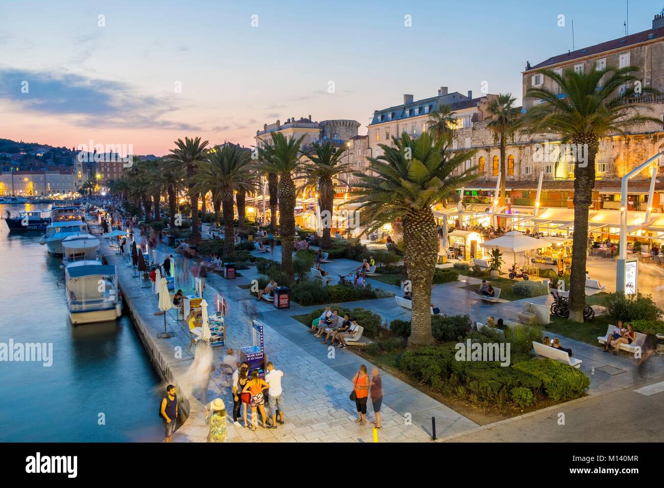 Croazia, Dalmazia centrale, costa dalmata, Split, Porto Foto stock - Alamy