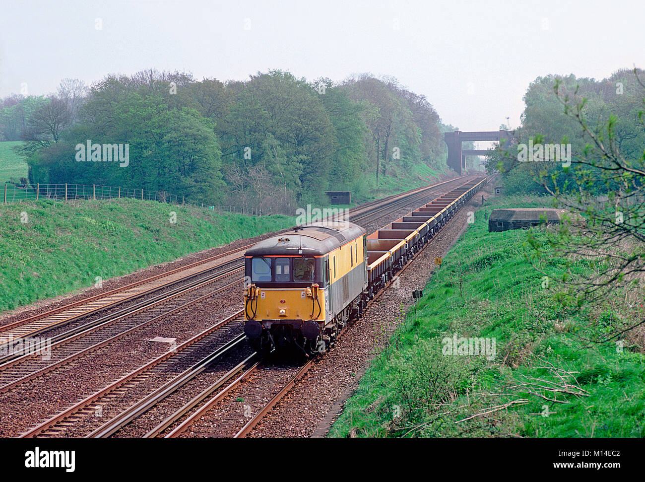 Classe 73 elettro locomotiva diesel numero 73110 lavorando un lungo ...