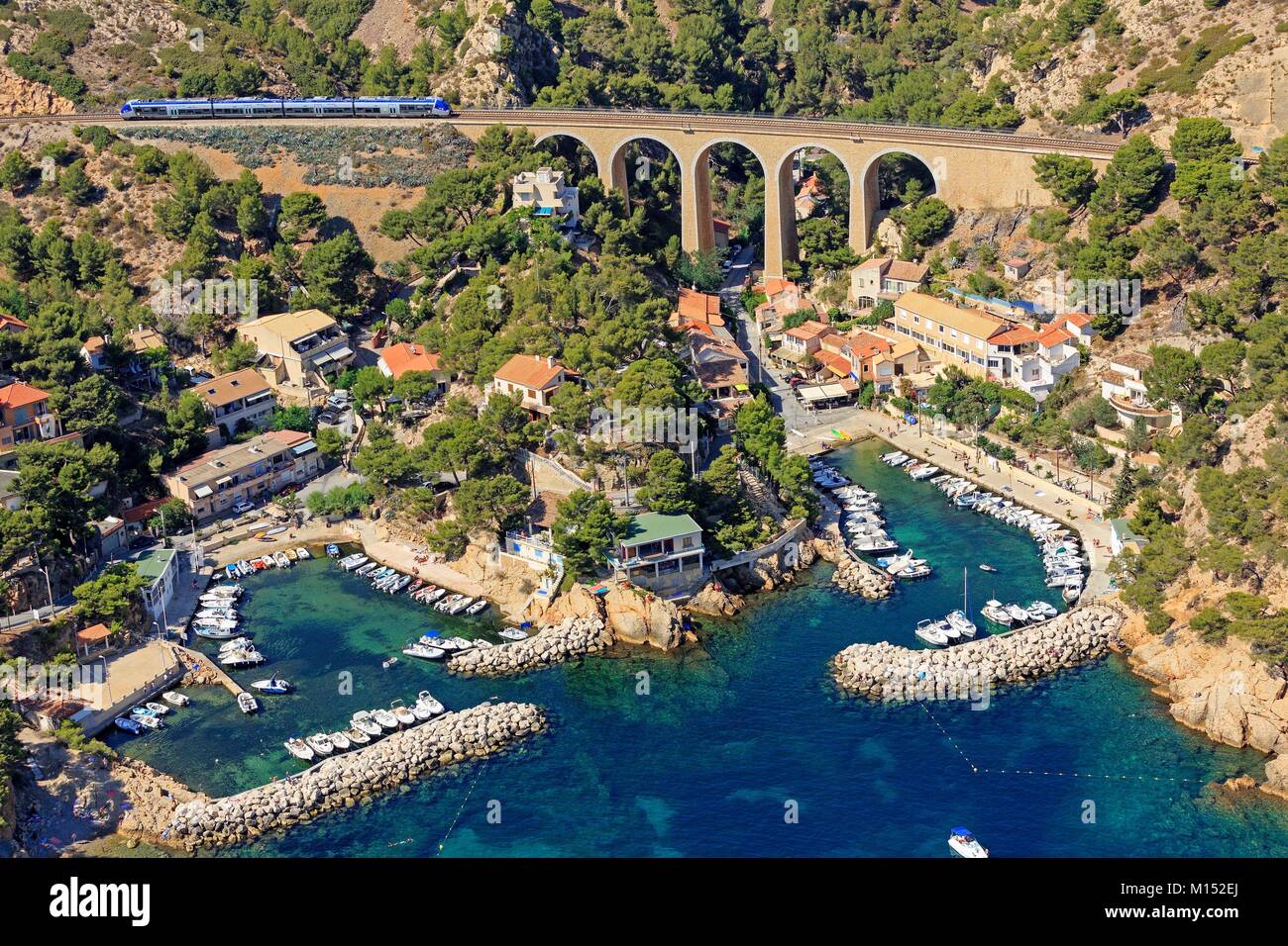 Francia, Bouches du Rhone, La Cote Bleue, ensues la redonne, Calanque ...