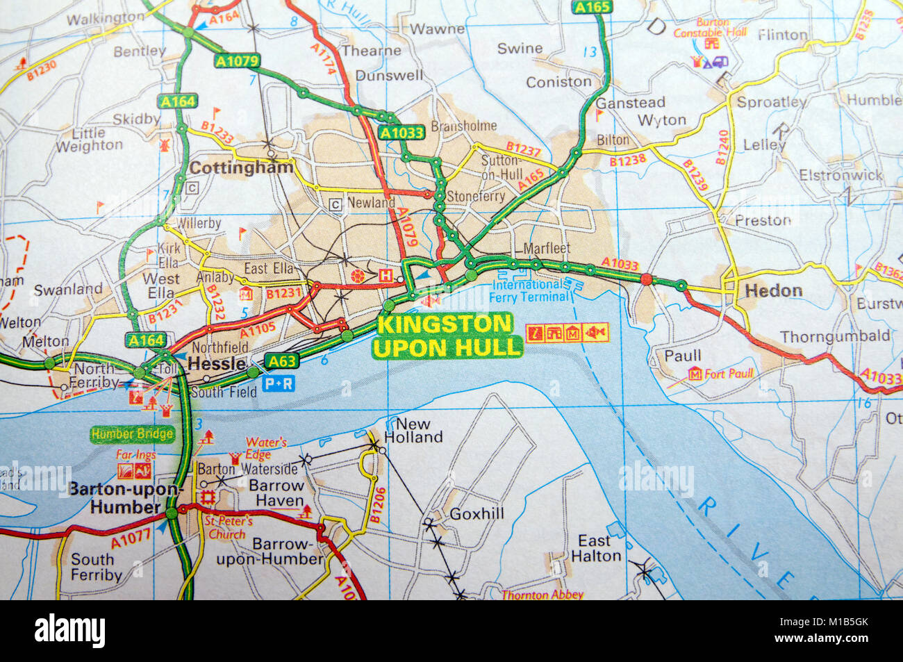 Mappa di kingston upon hull immagini e fotografie stock ad alta ...