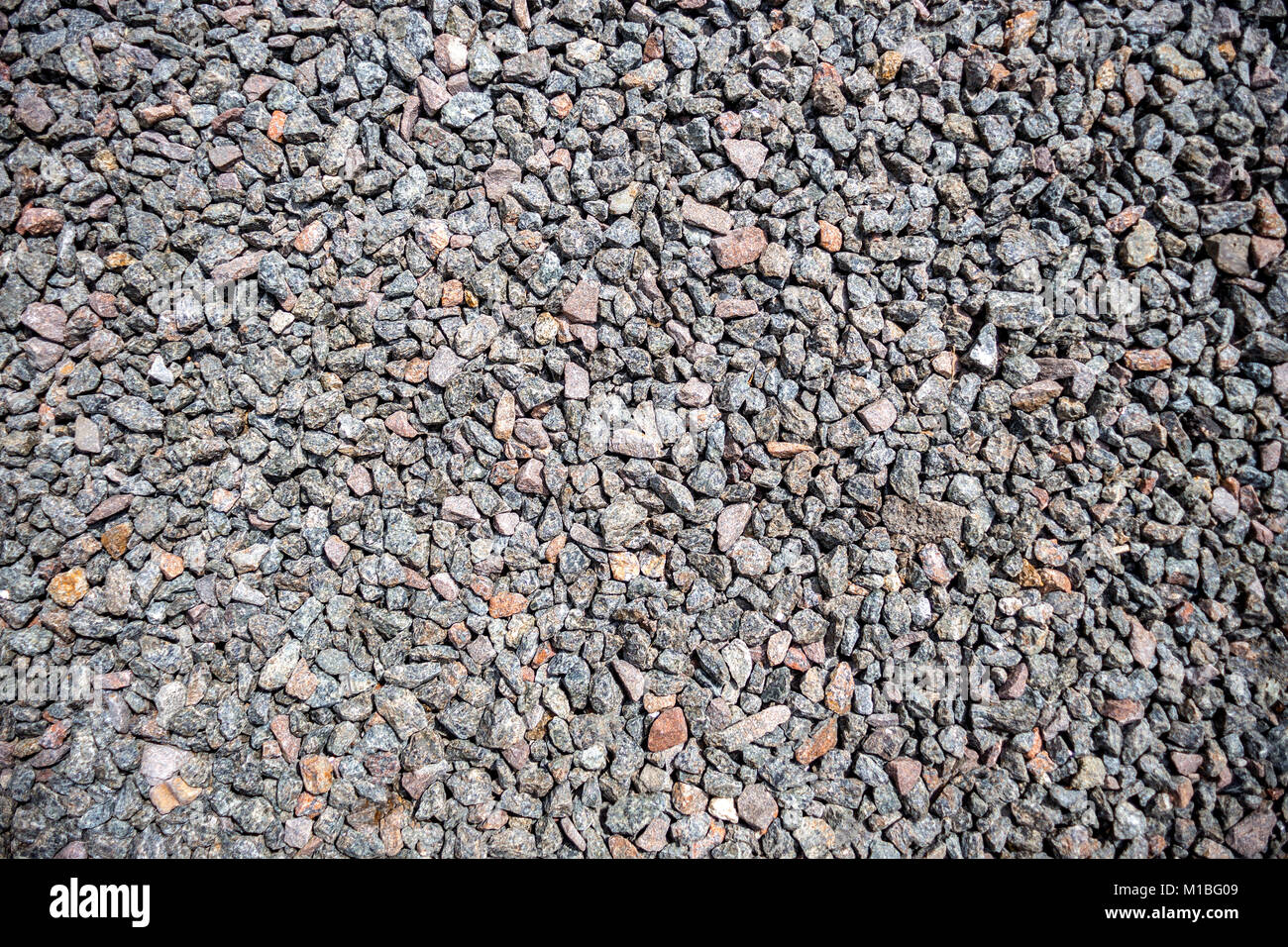 Ghiaia frantumata come sfondo o texture ,sfondo di ghiaia di granito ...