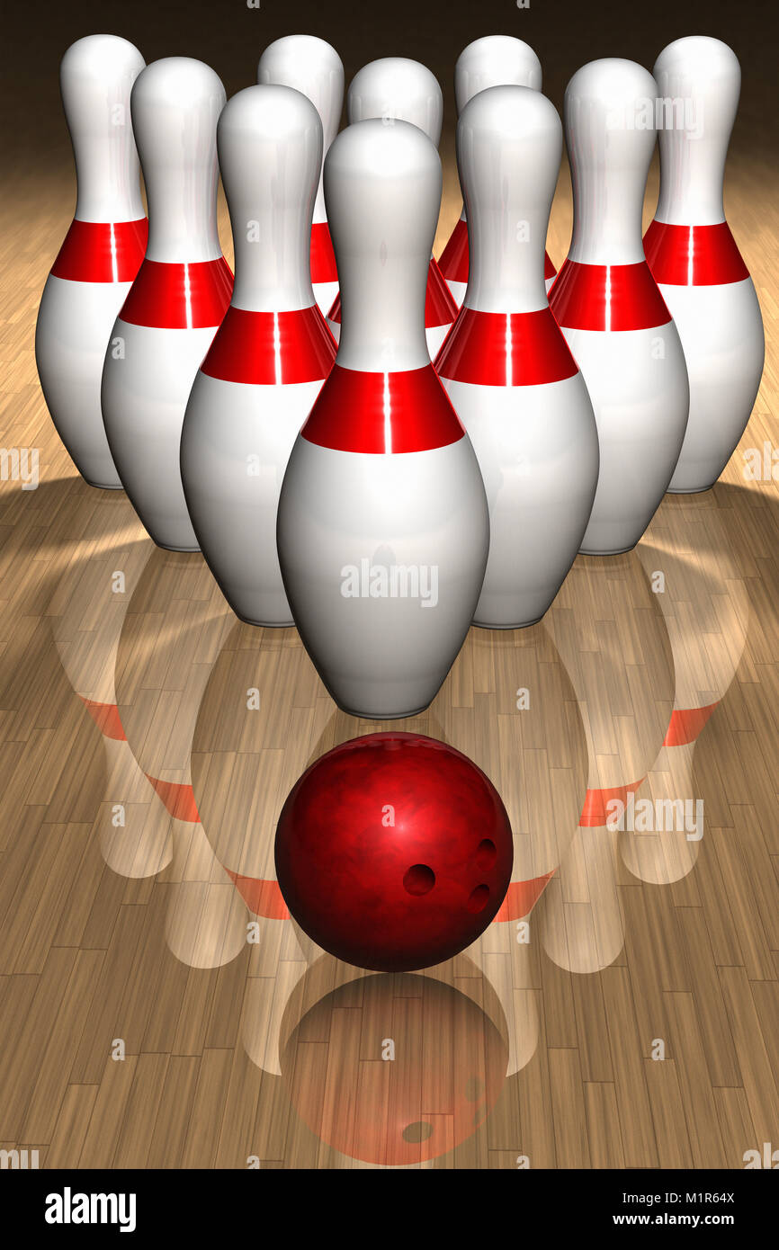 Pista da bowling a 10 birilli immagini e fotografie stock ad alta ...