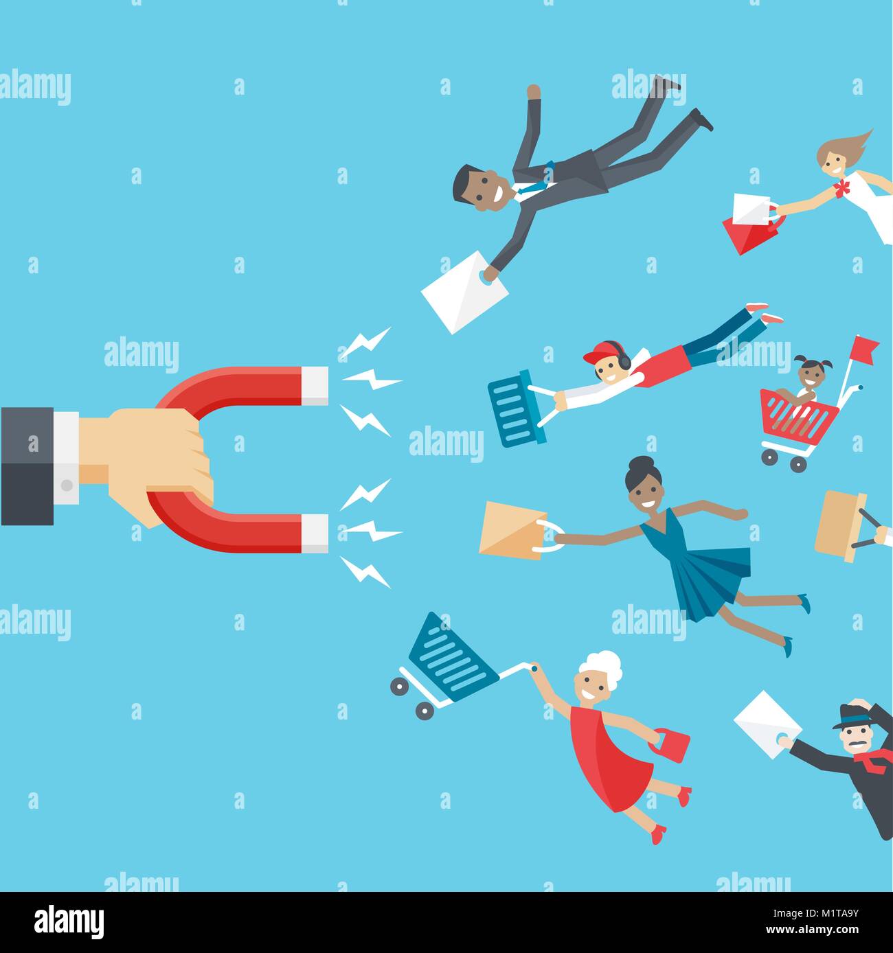 Clienti allettanti Immagini Vettoriali Stock - Alamy