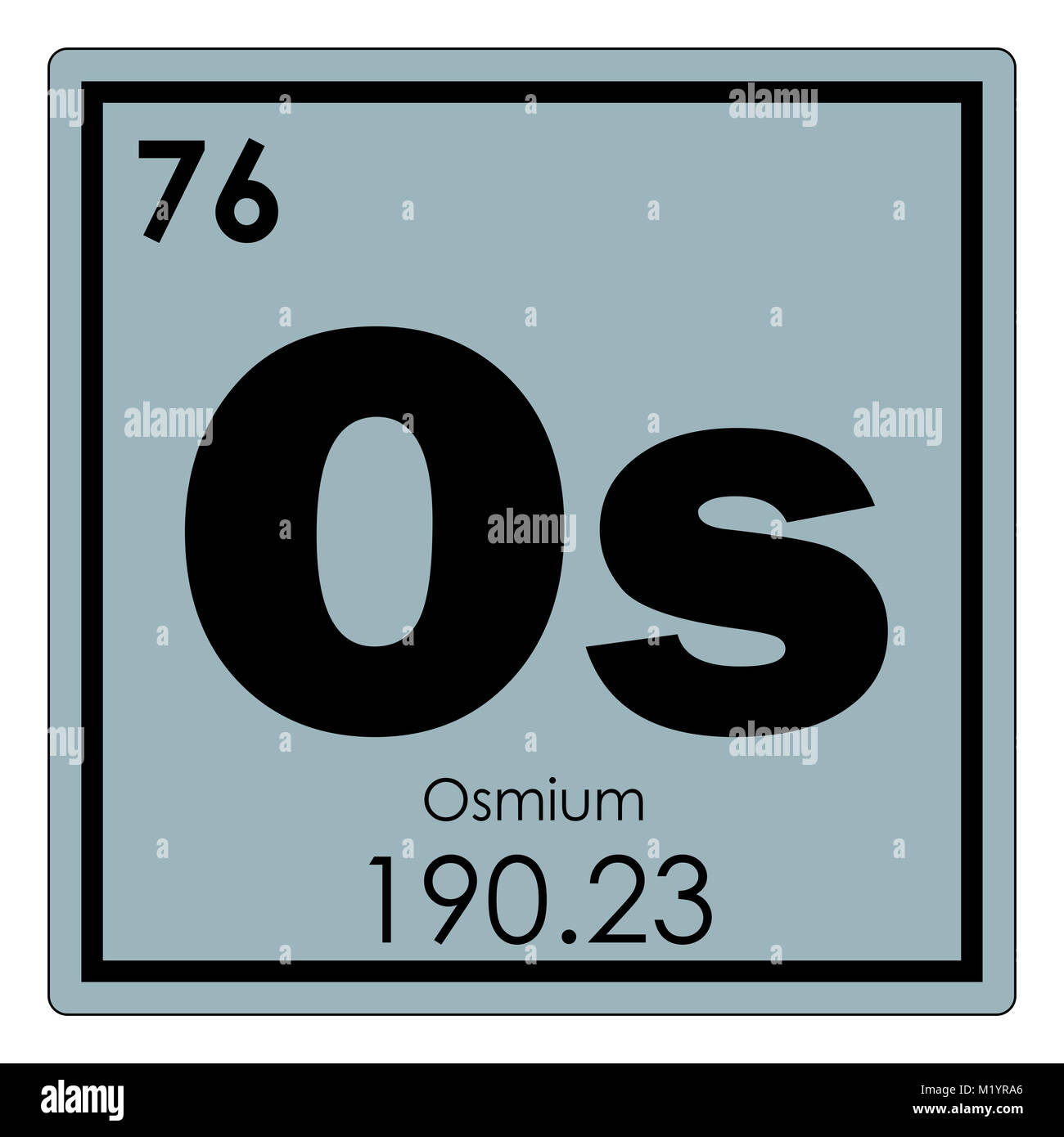 Osmio elemento chimico tavola periodica simbolo della scienza Foto ...