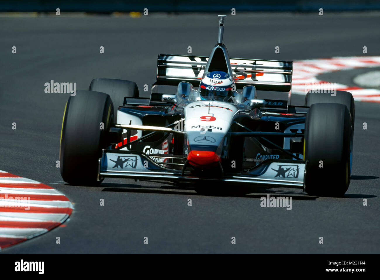 F1,Monaco GP 1997, Mika Hakkinen, Mercedes Benz Foto stock - Alamy