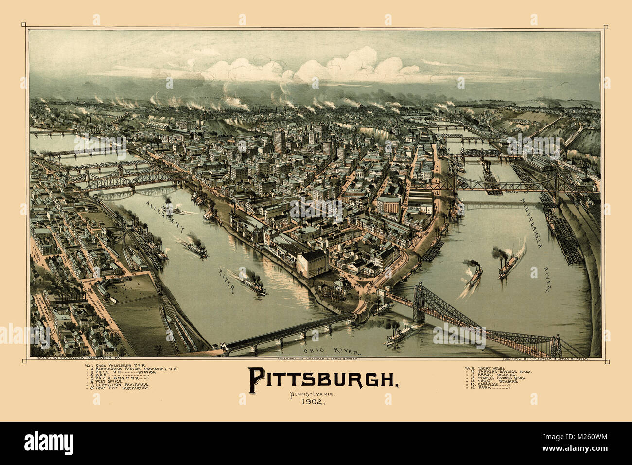 Vecchia mappa della pennsylvania immagini e fotografie stock ad alta ...