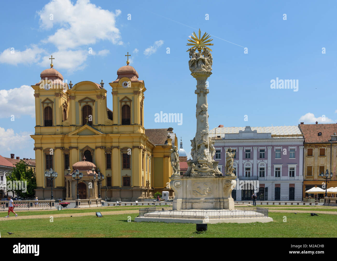 Timisoara, Romania. Piazza Unirii Foto stock - Alamy