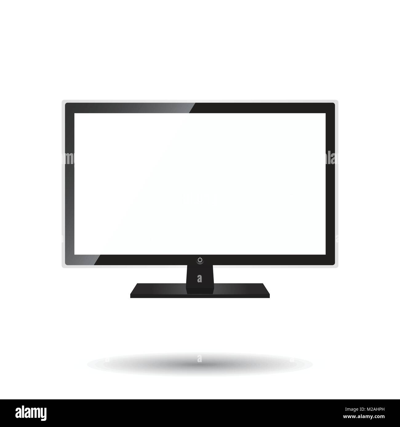 Icona Tv illustrazione vettoriale in stile piatto isolato su sfondo ...