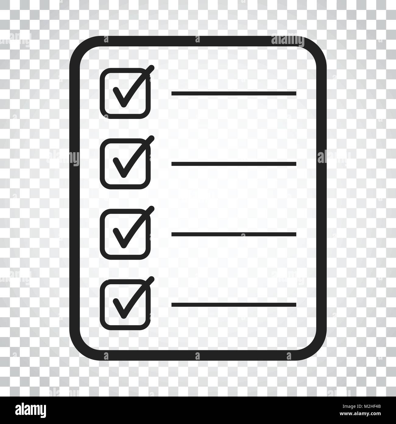 Check list icon Immagini Vettoriali Stock - Alamy