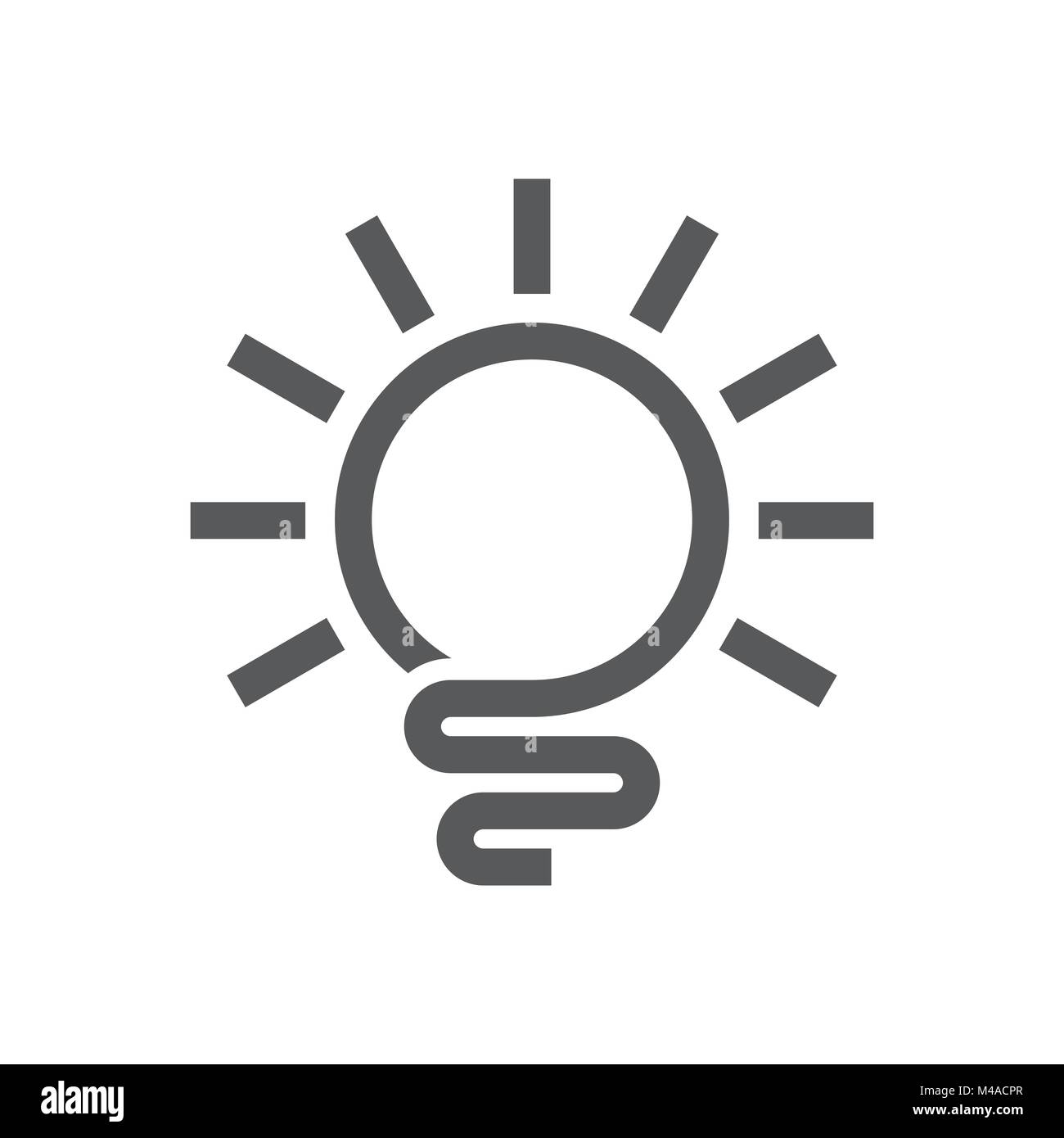 Disegno del logo della lampadina Immagini Vettoriali Stock - Alamy