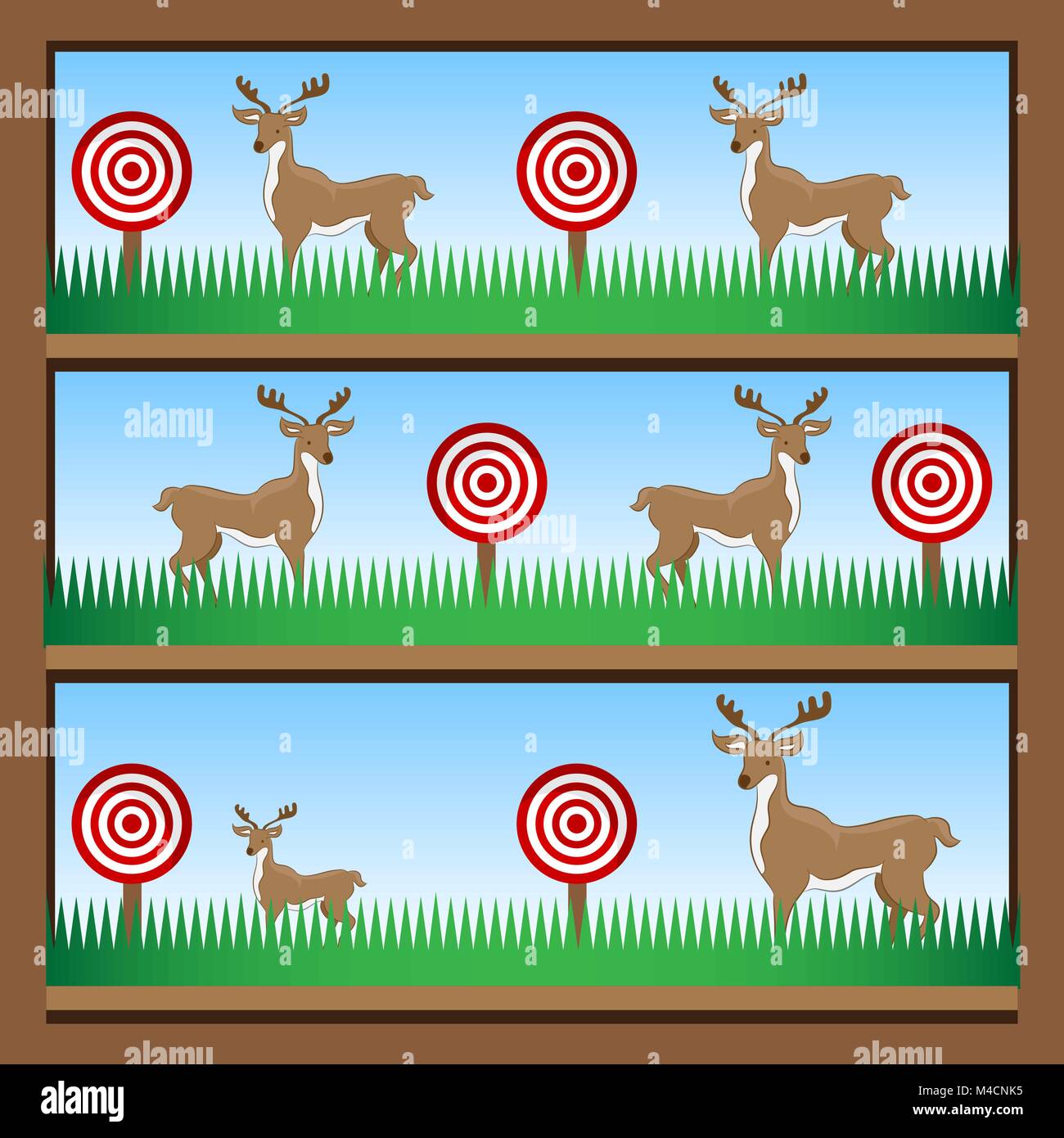 Caccia al cervo Immagini Vettoriali Stock - Alamy