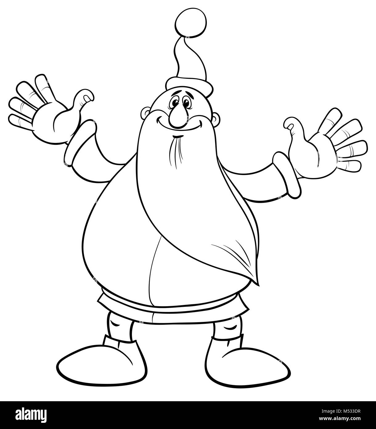 Disegno natale da colorare Foto e Immagini Stock in Bianco e Nero - Alamy