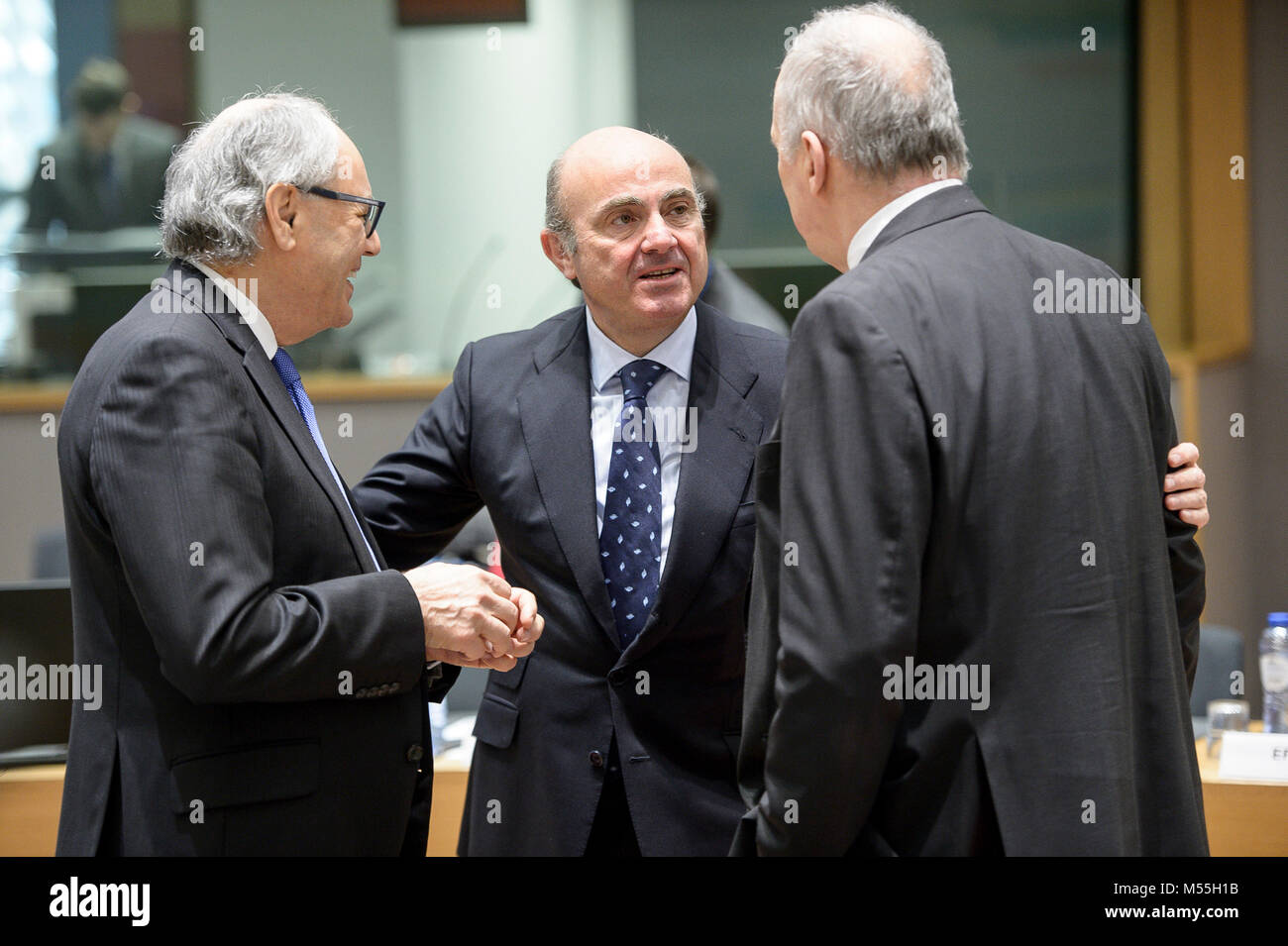 Bruxelles, Belgio. Xx Febbraio 2018. Malta il Ministro delle finanze ...