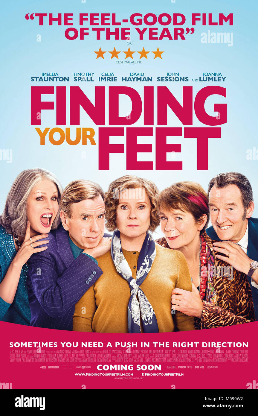 Trovare i vostri piedi, British poster, da sinistra: Joanna Lumley ...