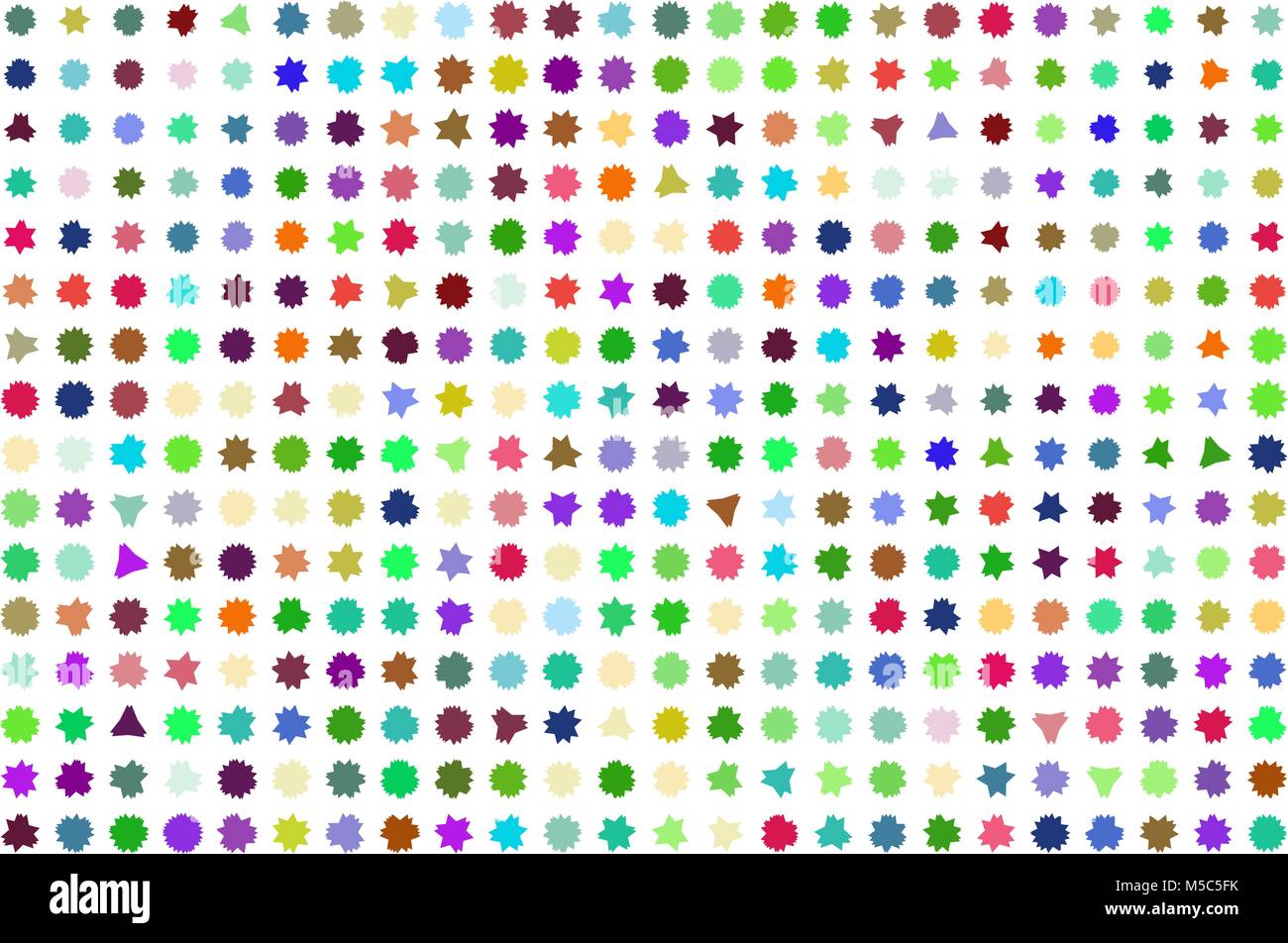 Abstract stella colorata modello di forma. Buona per la pagina web ...