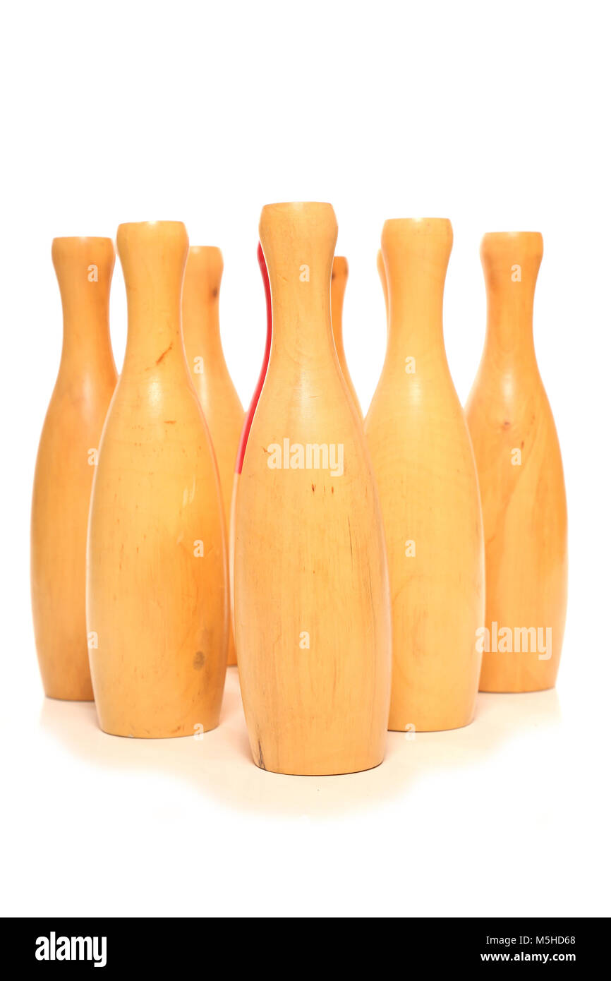 Birilli in legno immagini e fotografie stock ad alta risoluzione - Alamy