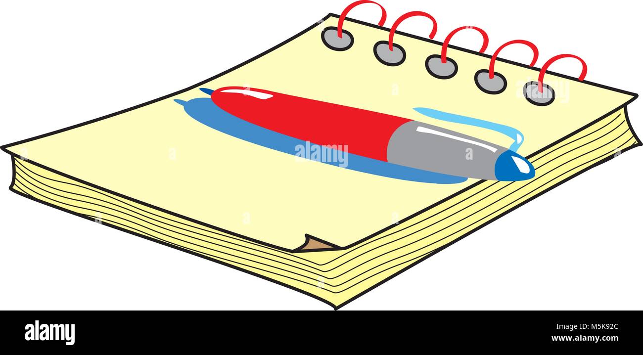 Quaderno cartoon Immagini Vettoriali Stock - Alamy