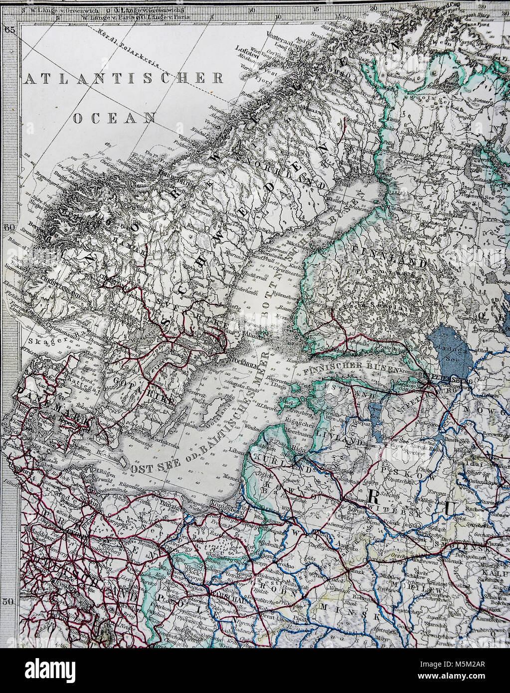 Mappa geografica russia immagini e fotografie stock ad alta risoluzione ...
