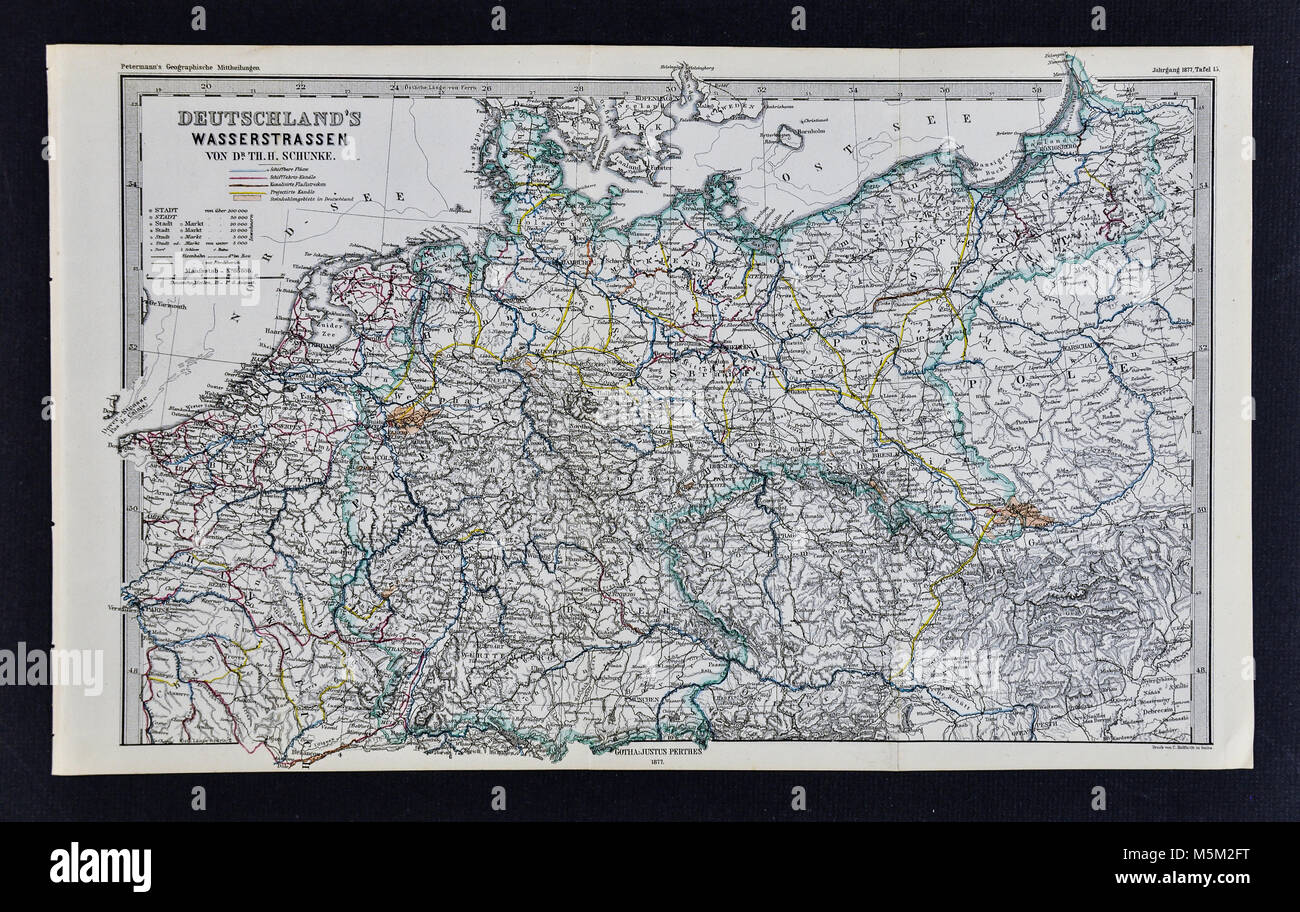Mappa della germania antica immagini e fotografie stock ad alta ...
