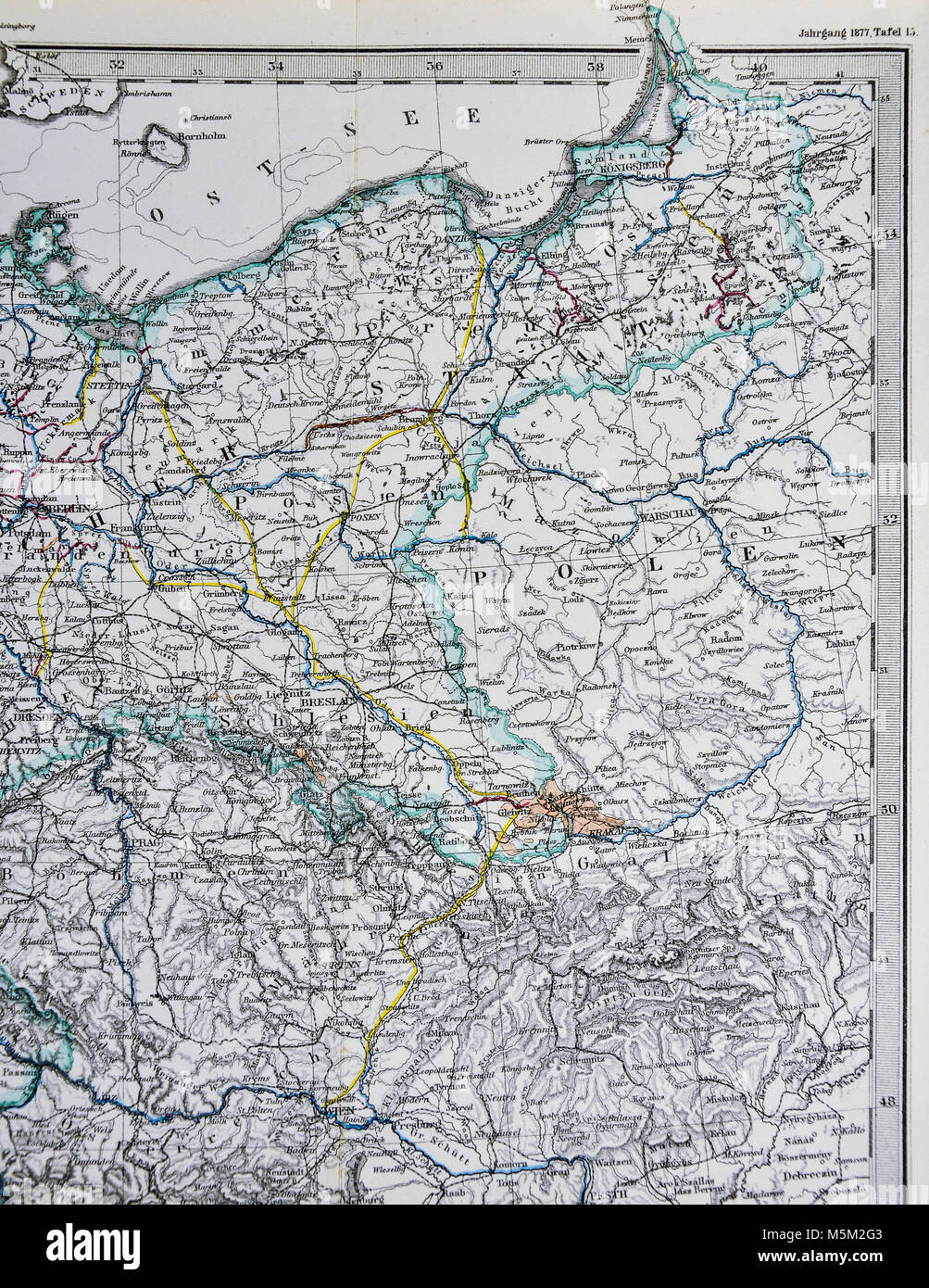 Mappa storica della germania immagini e fotografie stock ad alta ...