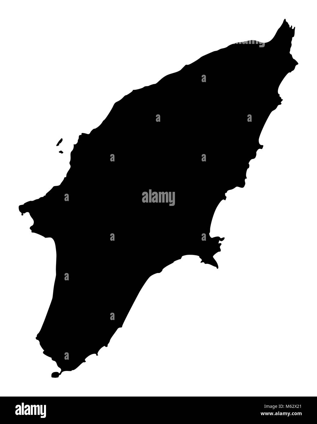 Mappa dell'isola di rodi Immagini e Fotos Stock - Alamy