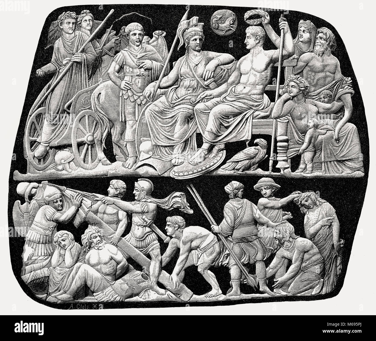 L'imperatore romano Augusto e sua moglie Livia Drusilla Foto stock - Alamy
