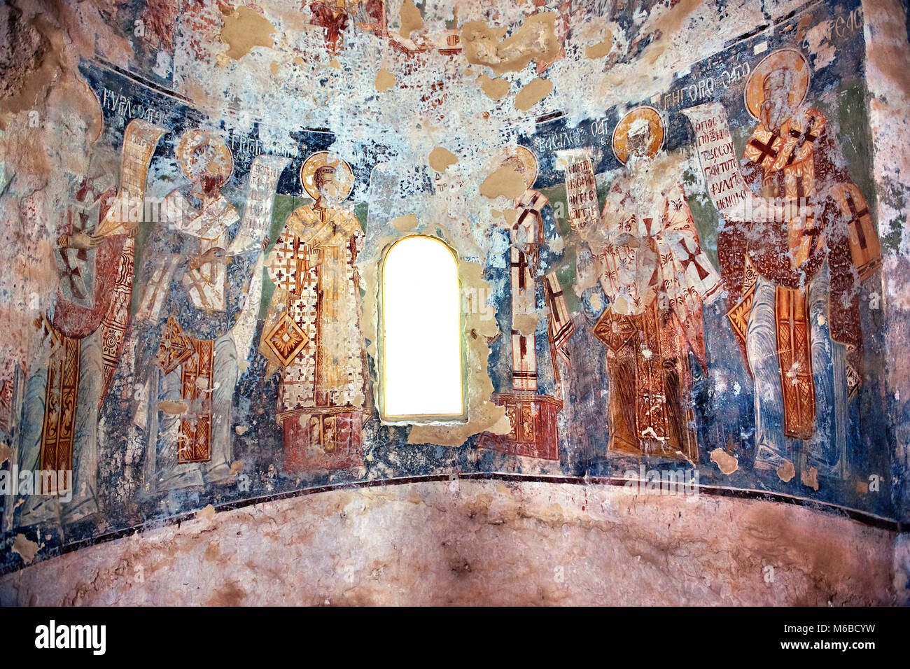 Affresco bizantino della chiesa di Saint Nicolas. Mistra , Sparta, del ...