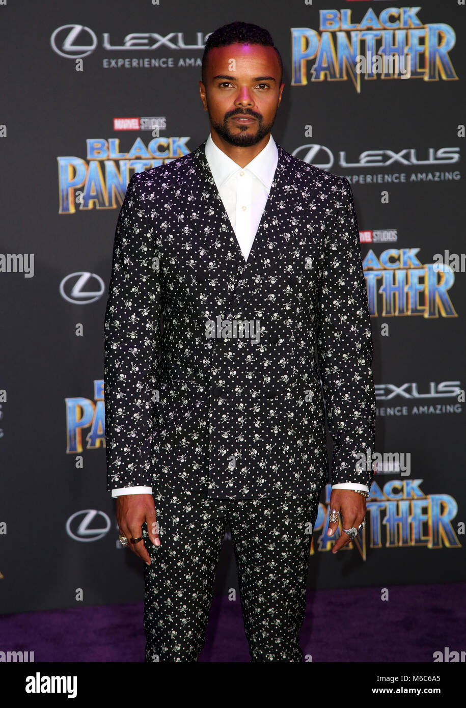 Celebrità frequentare la Premiere mondiale di Marvel Studios' Black ...