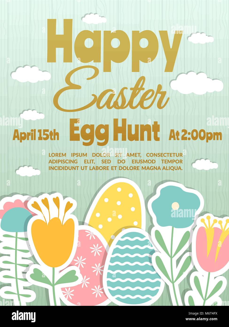 Poster di pasqua Immagini Vettoriali Stock - Alamy