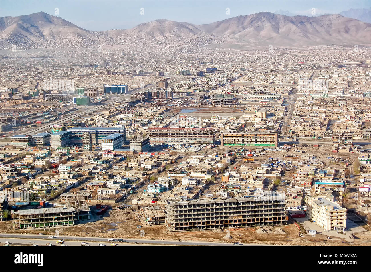 Foto aerea di Kabul Afghanistan del centro della città e dintorni Foto ...