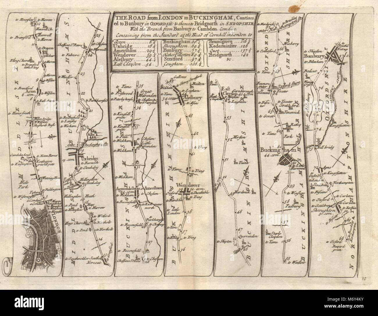 Mappa di buckingham immagini e fotografie stock ad alta risoluzione - Alamy