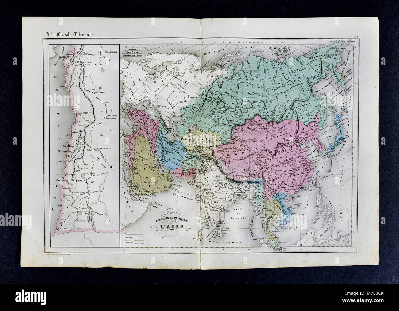 China siberia map political map immagini e fotografie stock ad alta ...