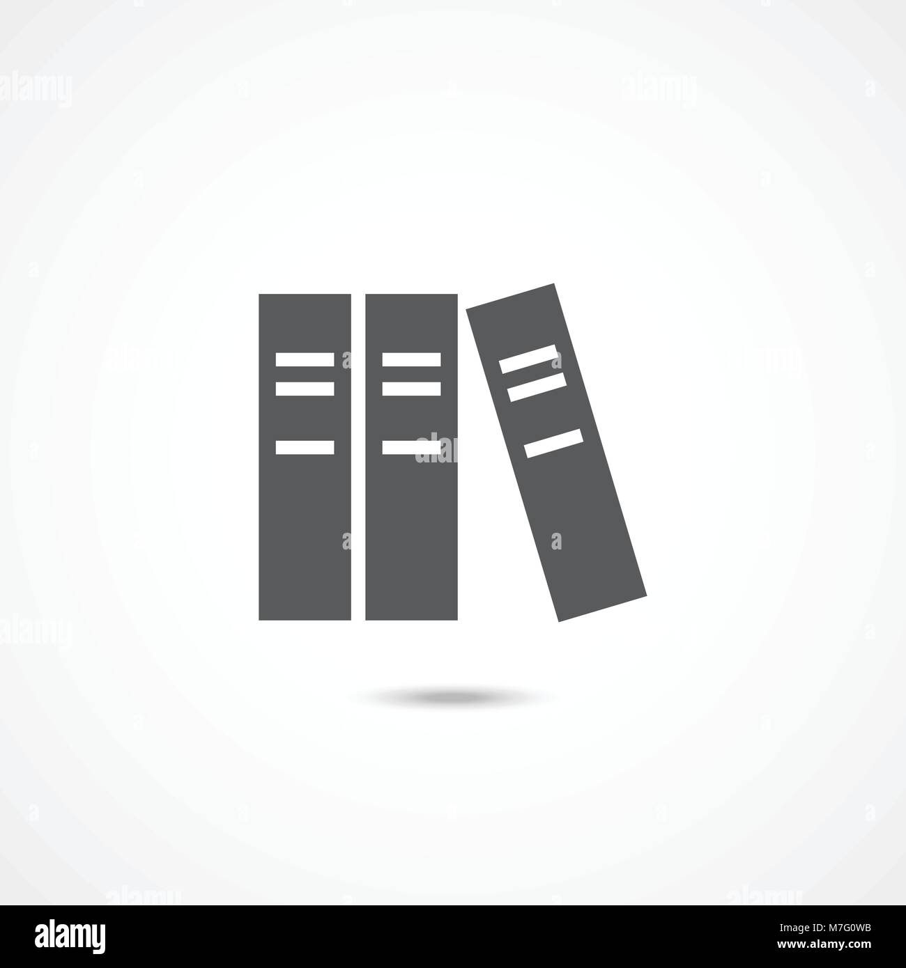Icona della biblioteca Immagini Vettoriali Stock - Alamy