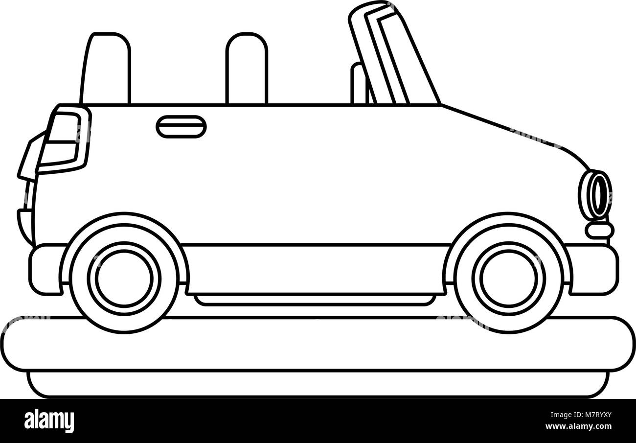 Car cartoon Foto e Immagini Stock in Bianco e Nero - Alamy