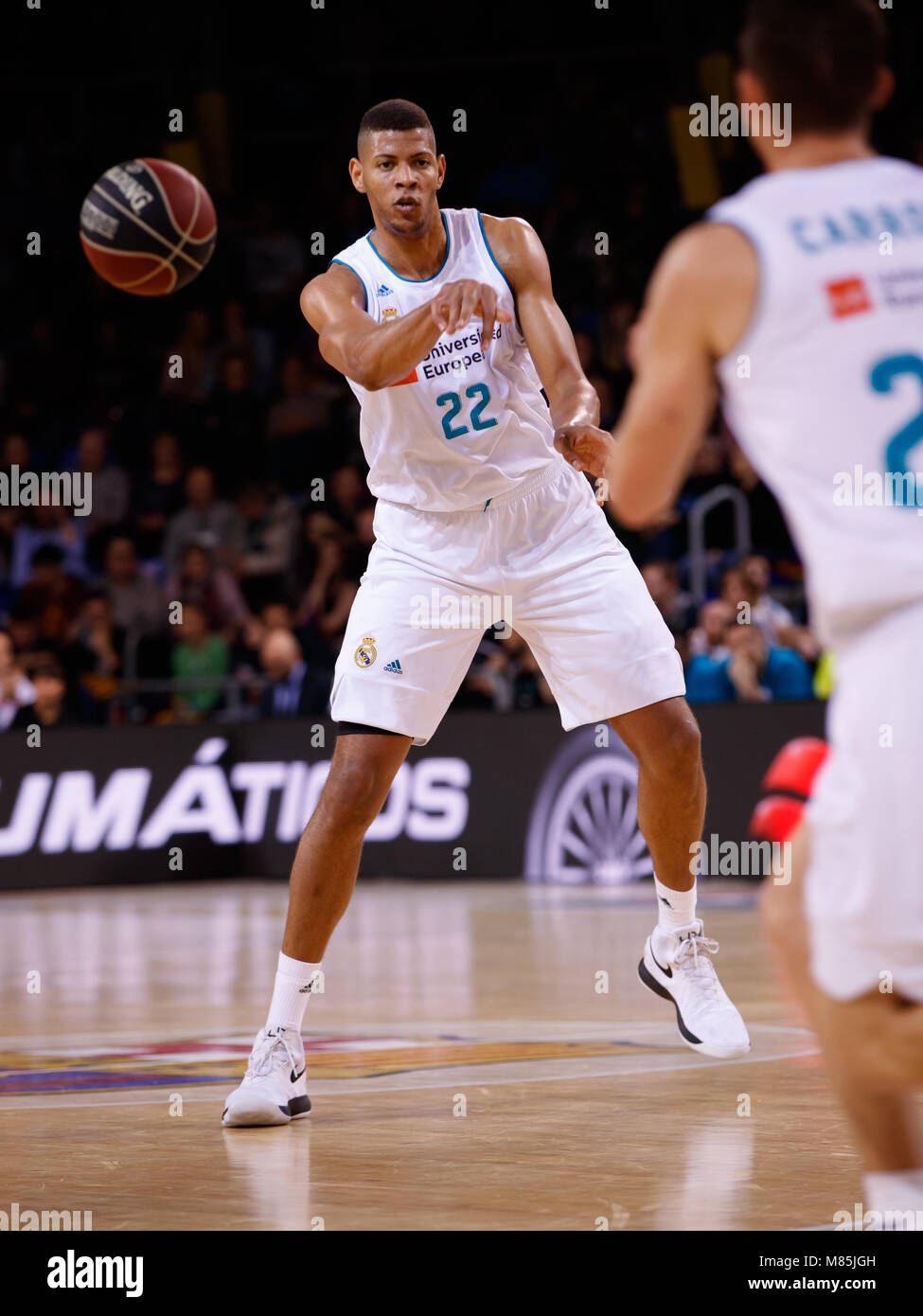 Barcellona, Spagna - 11 Marzo: Walter Tavares, #22 del Real Madrid in ...