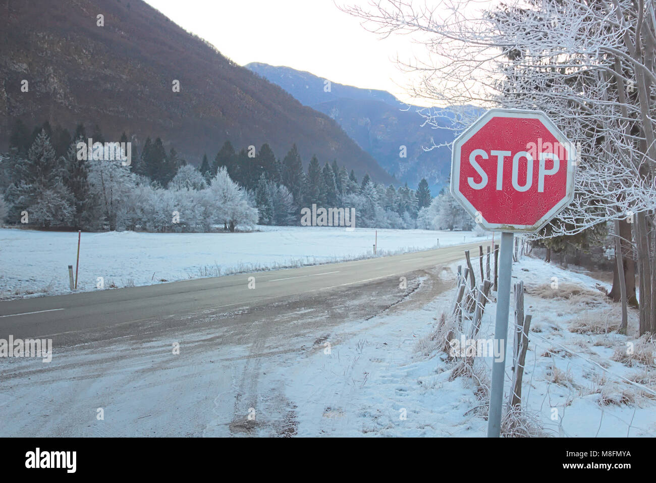 Cartello stradale scivoloso immagini e fotografie stock ad alta ...