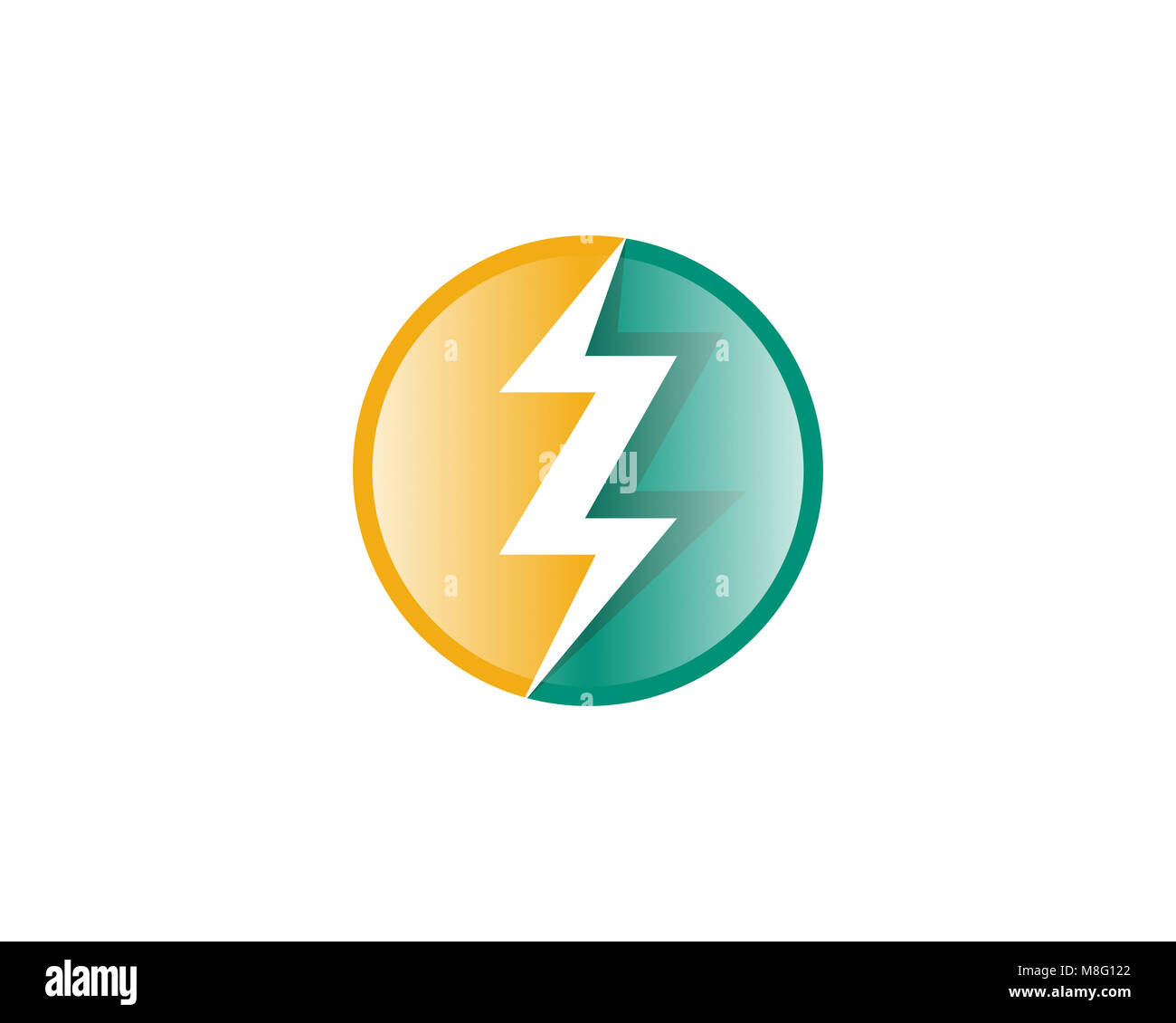 È un simbolo che simboleggia la natura del fulmine Foto stock - Alamy