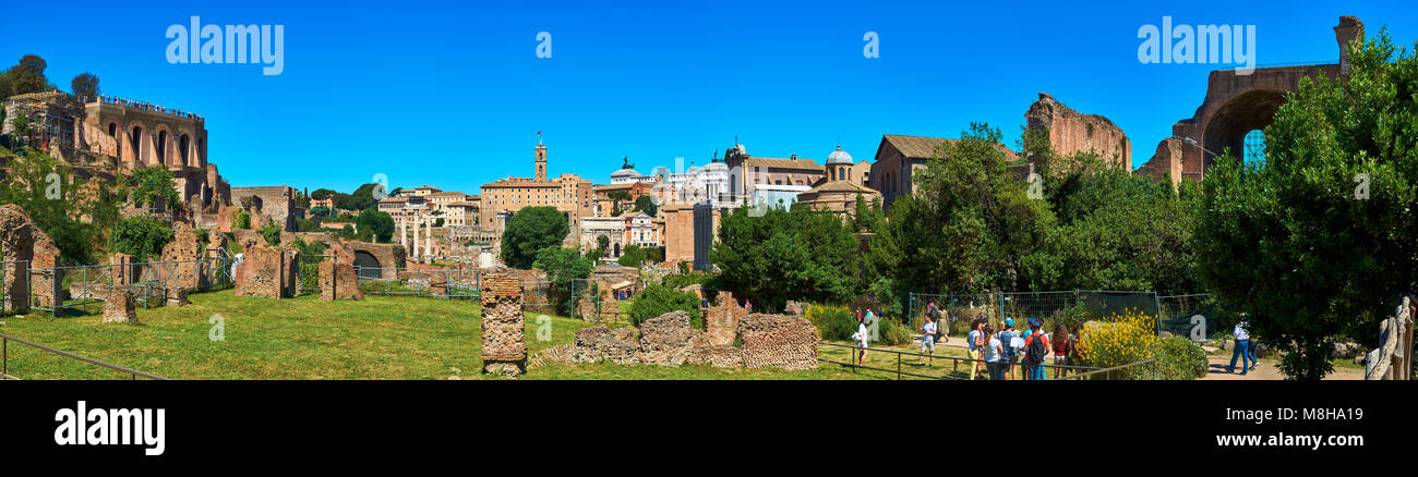 Il Tabularium, l'Arco di Settimio Severo, il tempio di Castore e ...