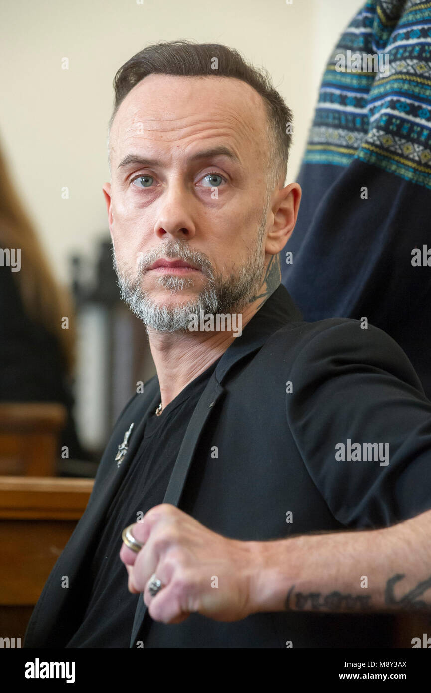 Adam Nergal Darski, leader di extreme metal band Behemoth, in Gdansk ...