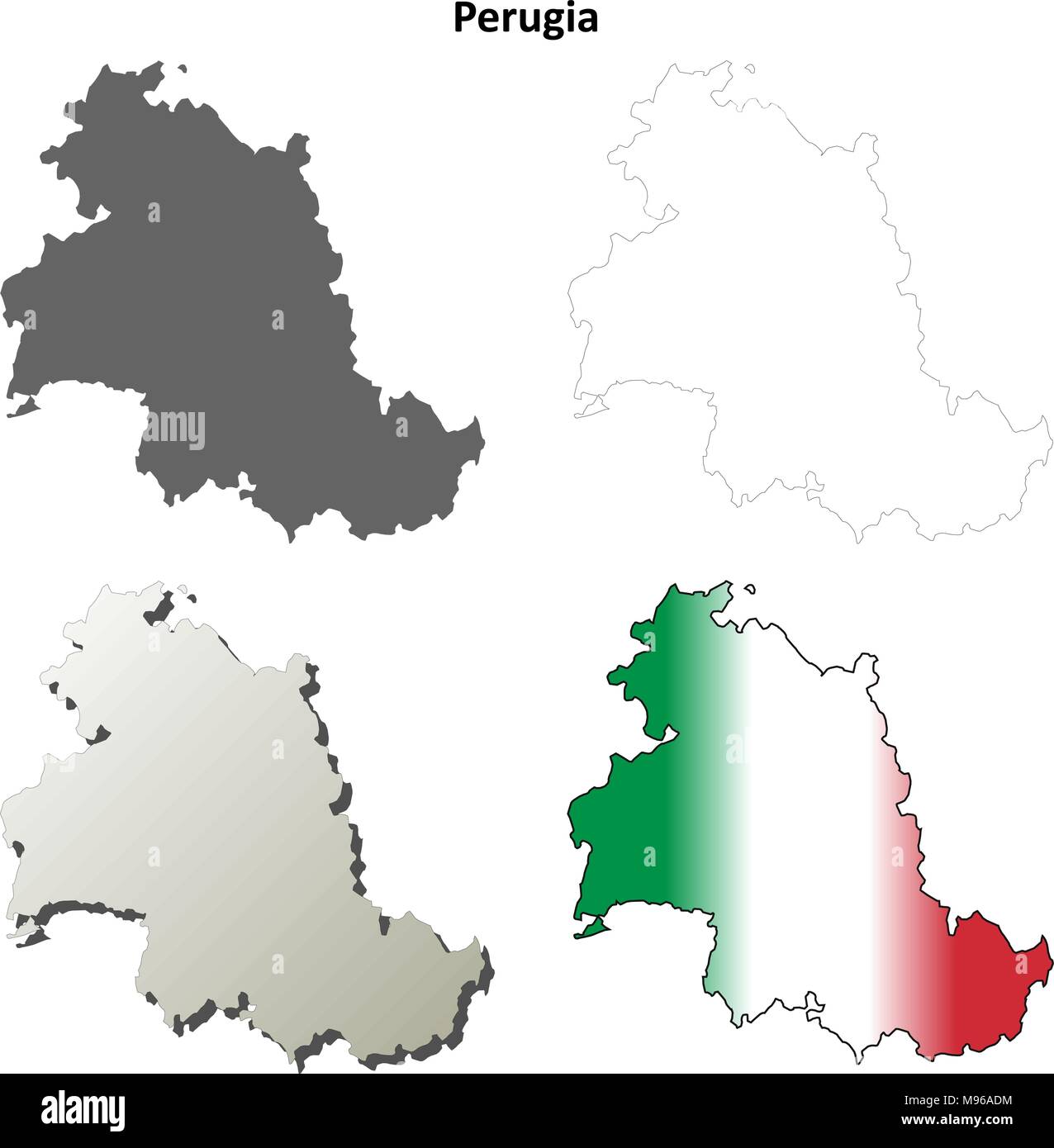 Mappa provincia di perugia immagini e fotografie stock ad alta ...