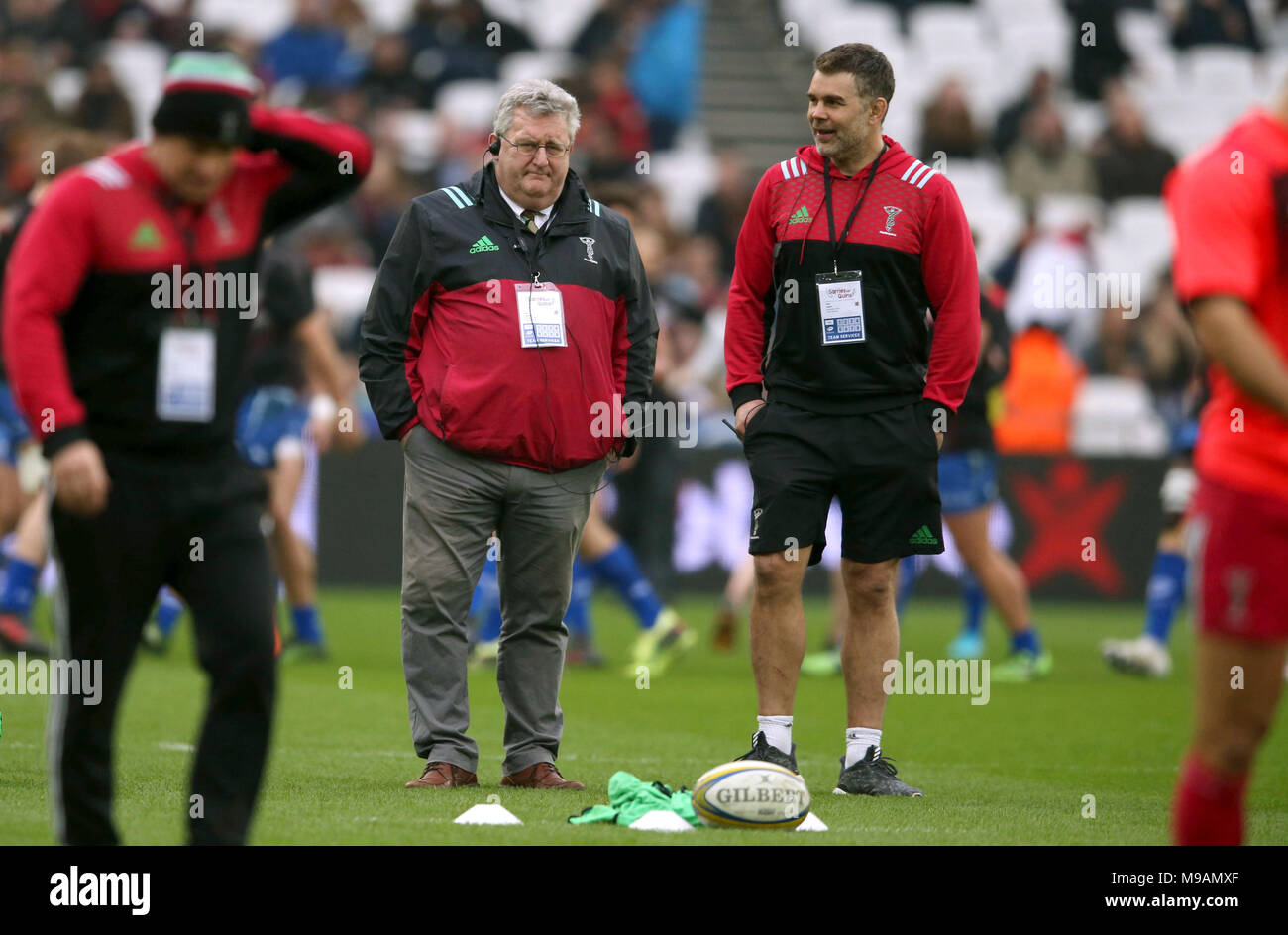 Arlecchini direttore di Rugby John Kingston e allenatore Nick Pasqua ...