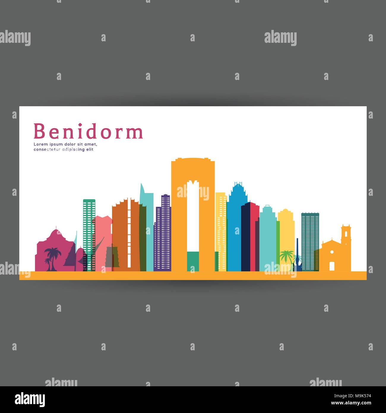 Torre benidorm Immagini Vettoriali Stock - Alamy