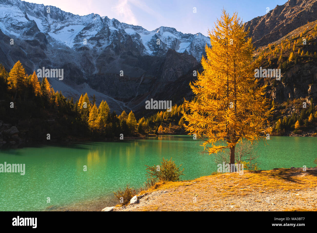 Aviolo lago, Vezza d'Oglio, provincia di Brescia, Lombardia, Italia ...