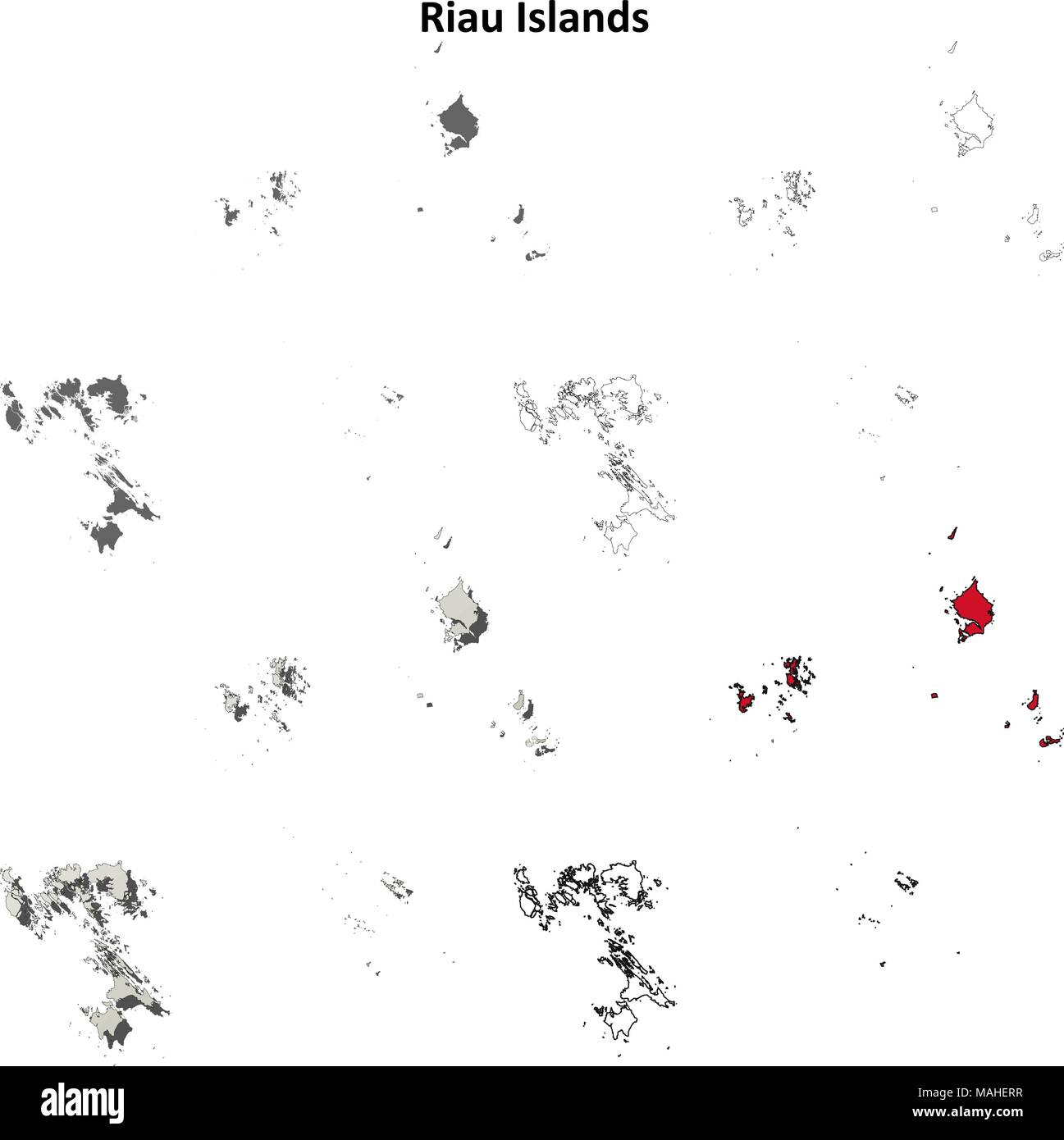 Mappa delle isole riau immagini e fotografie stock ad alta risoluzione ...