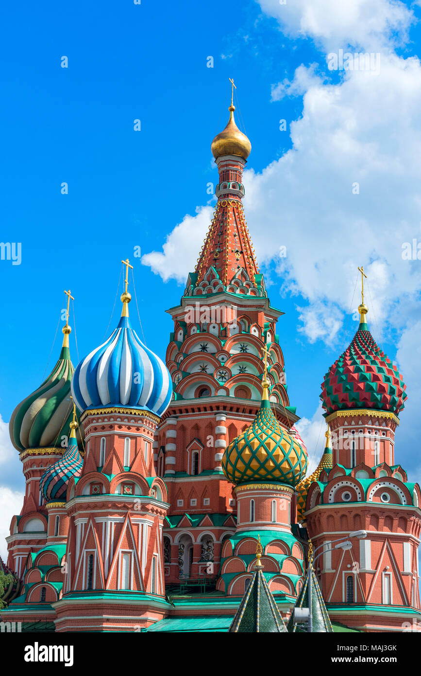 L'Europa. La Russia. Mosca. San Basilio Cattedrale in Piazza Rossa Foto ...