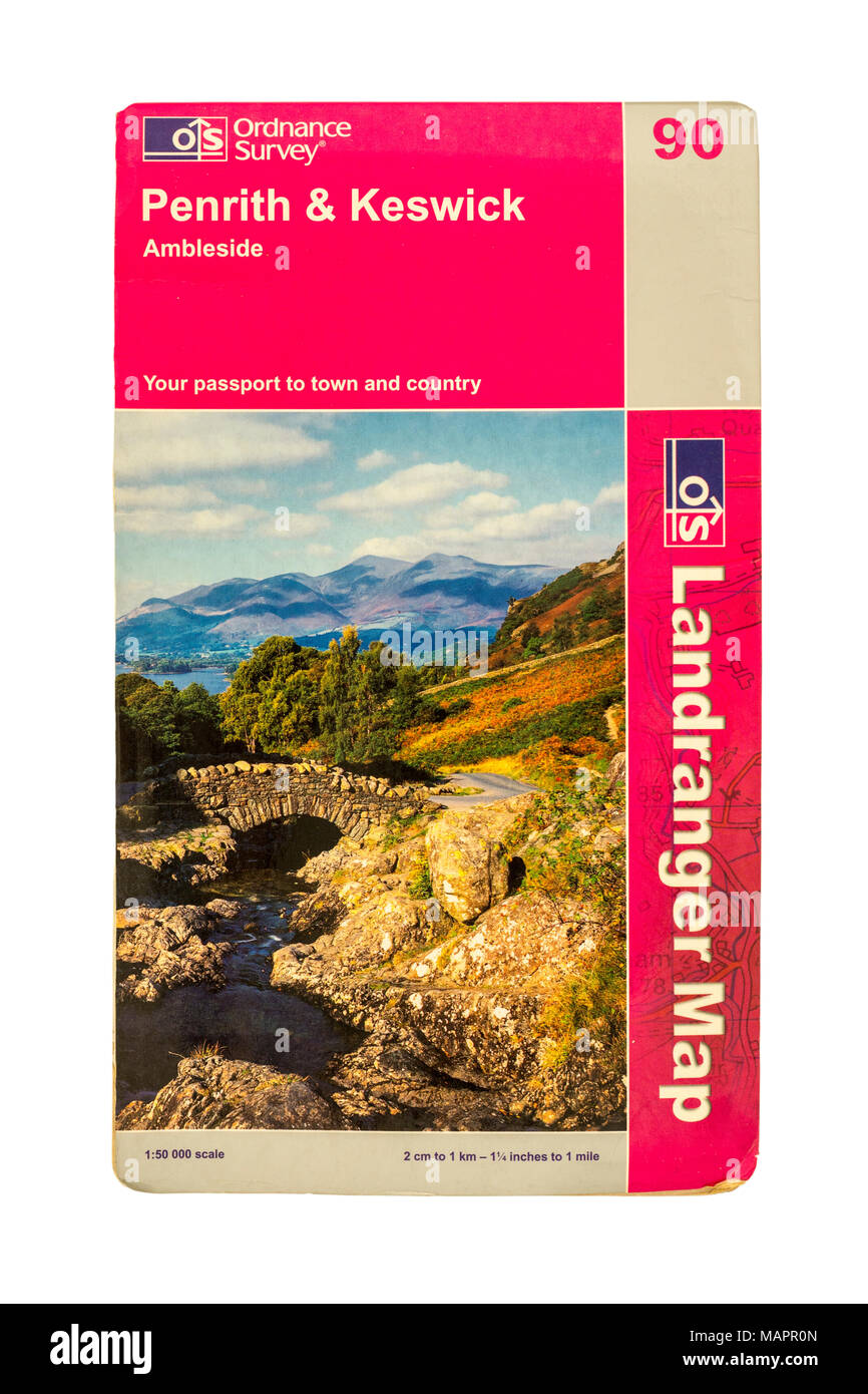 Lake district map Immagini senza sfondo e Foto Stock ritagliate - Alamy