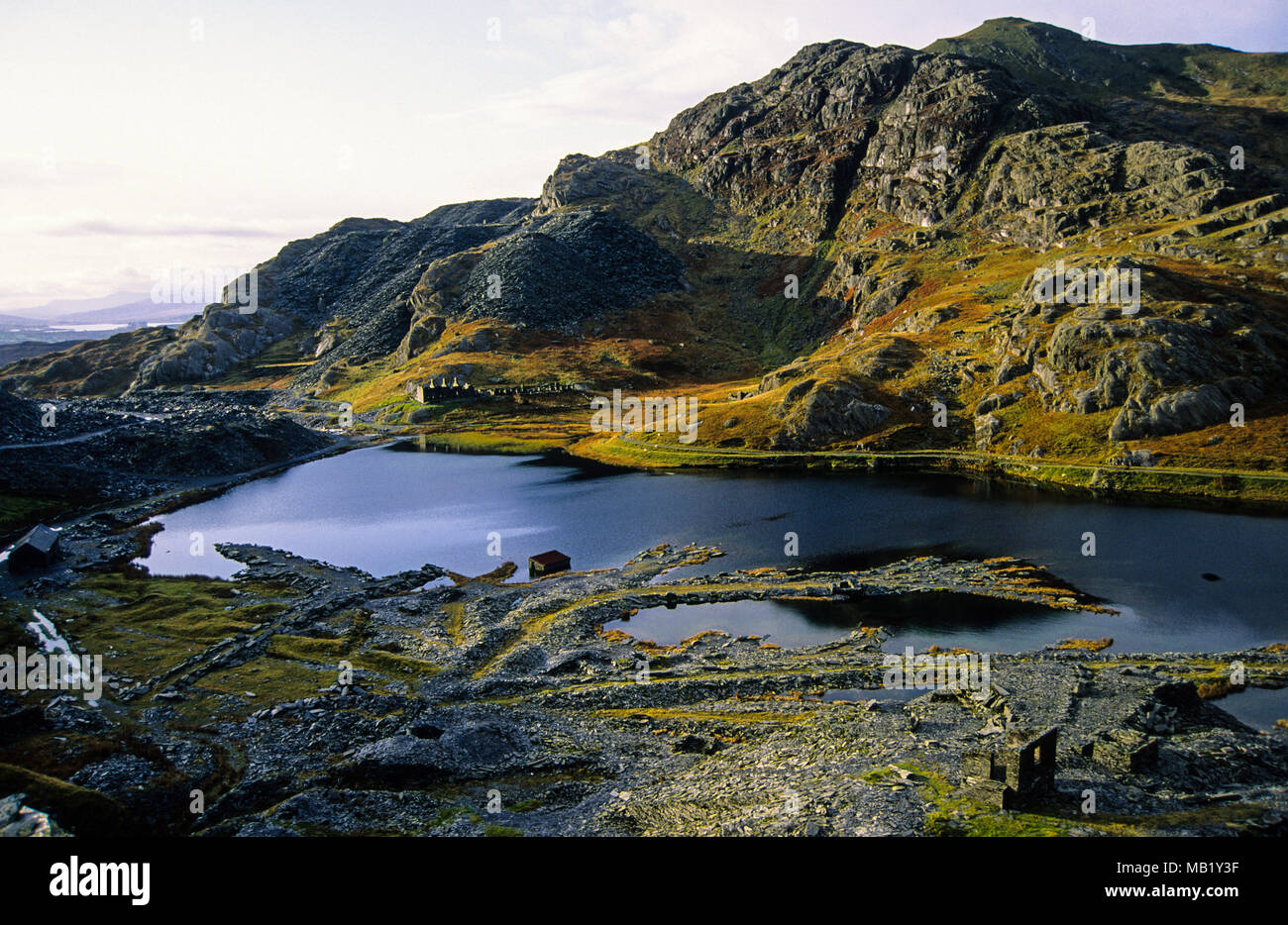 Industria mineraria del nord dell'ardesia del galles del nord immagini ...