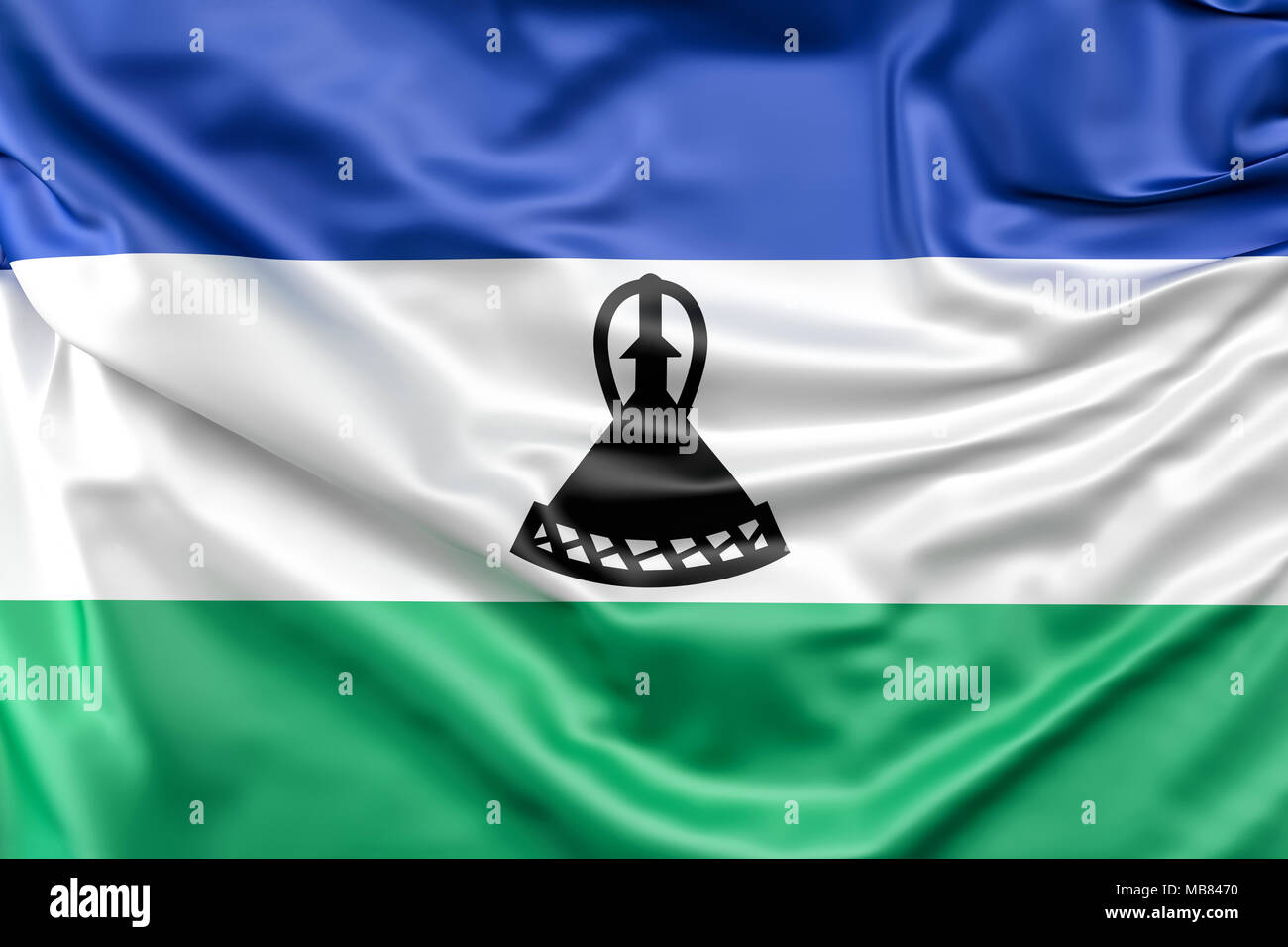 Bandiera lesothian immagini e fotografie stock ad alta risoluzione - Alamy