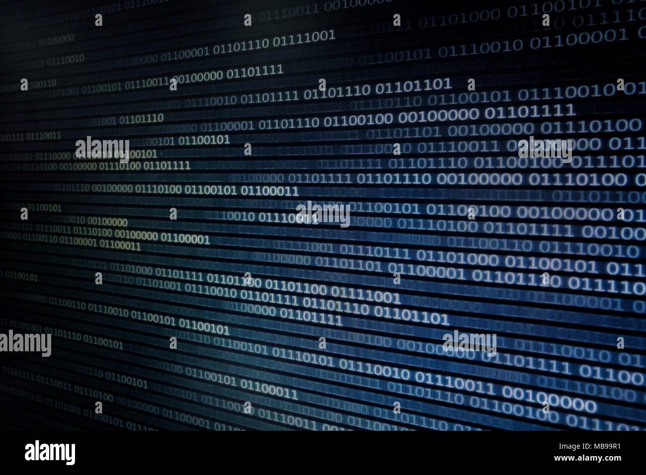 Il codice binario, la tecnologia del futuro, blu cyber business ...